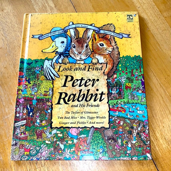 Vintage | Toys | Vintage Peter Rabbitlook And Find His Friends Book ...